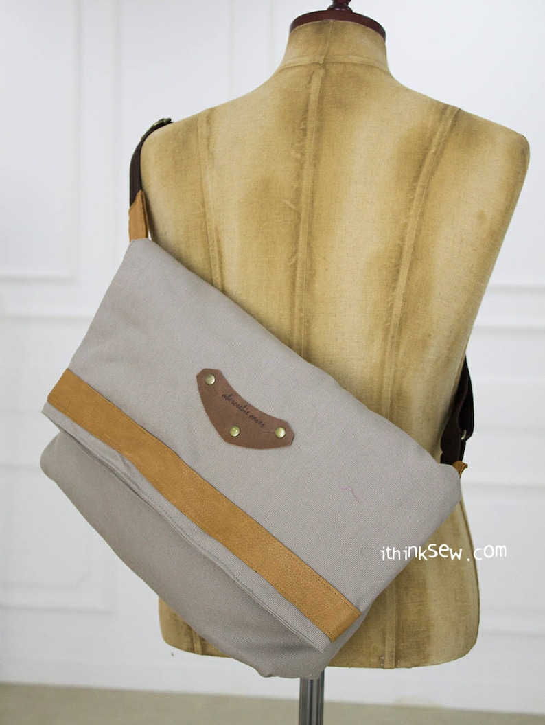 Brett Fold-over Musette Bag PDF Sewing Pattern, Easy Sewing Pattern - Etsy