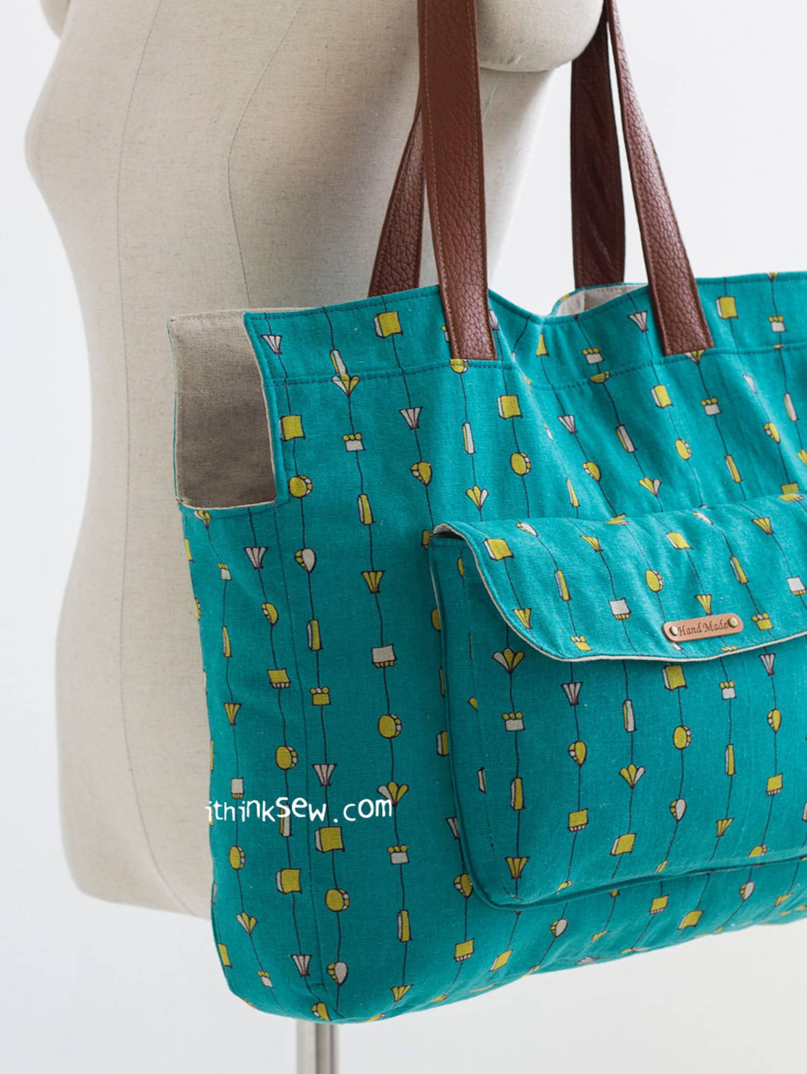 Lola Tote Bag PDF Sewing Pattern - 2 Sizes, Easy Bag Pattern - Etsy