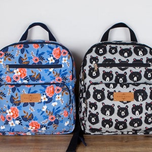 Elina Backpacks (2 Sizes) PDF Sewing Pattern, School Backpack Pattern ...