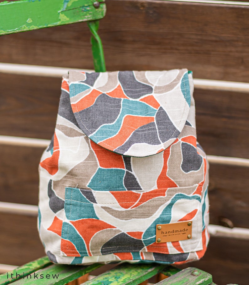 Zain Bucket Backpack PDF Sewing Pattern, Small Backpack - Etsy