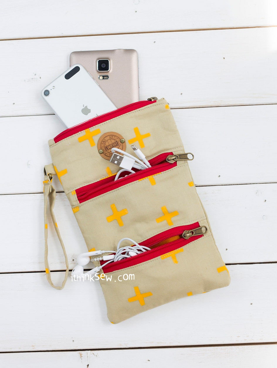 Stacey Triple Zipper Layered Pouches PDF Sewing Pattern | Etsy