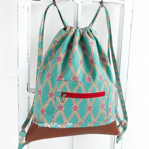 Merida Drawstring Backpack PDF Sewing Pattern, Easy Backpack Pattern - Etsy
