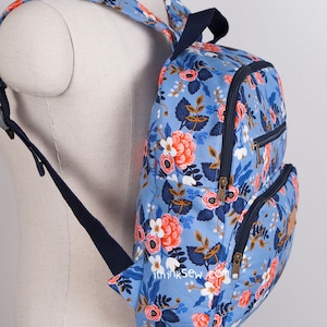 Elina Backpacks (2 Sizes) PDF Sewing Pattern, School Backpack Pattern ...
