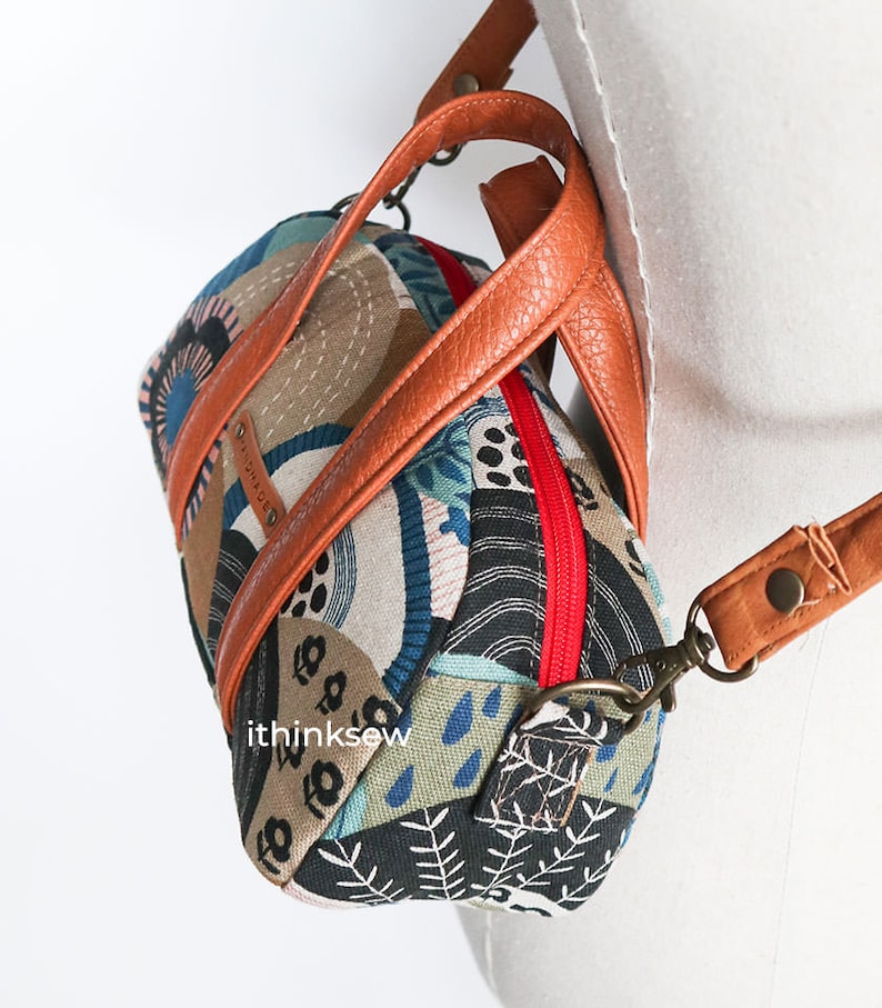 Ayda Mini Duffle Bag PDF Sewing Pattern Mini Boston Bag - Etsy