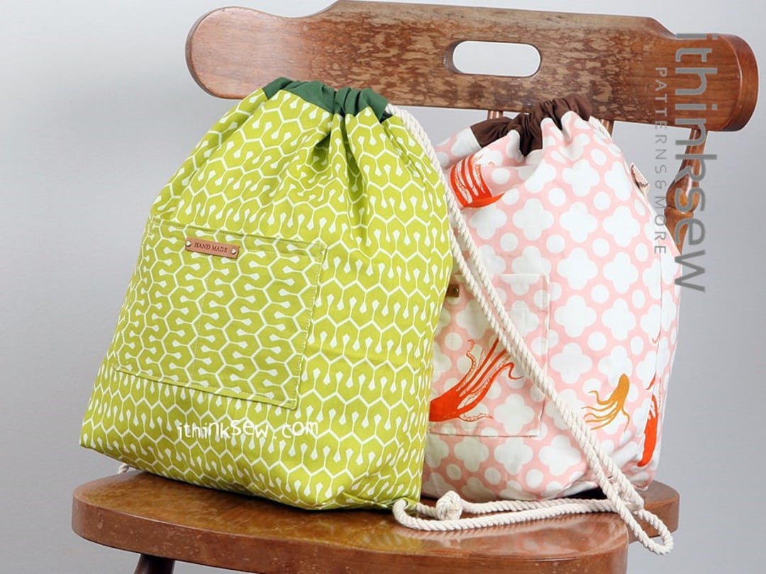 Lionel Drawstring Backpack PDF Sewing Pattern, Easy Sewing Pattern - Etsy