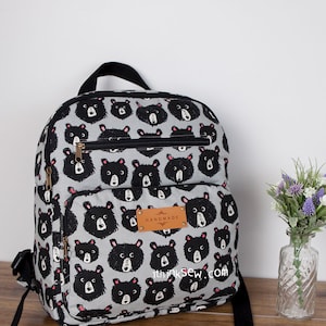 Elina Backpacks (2 Sizes) PDF Sewing Pattern, School Backpack Pattern ...