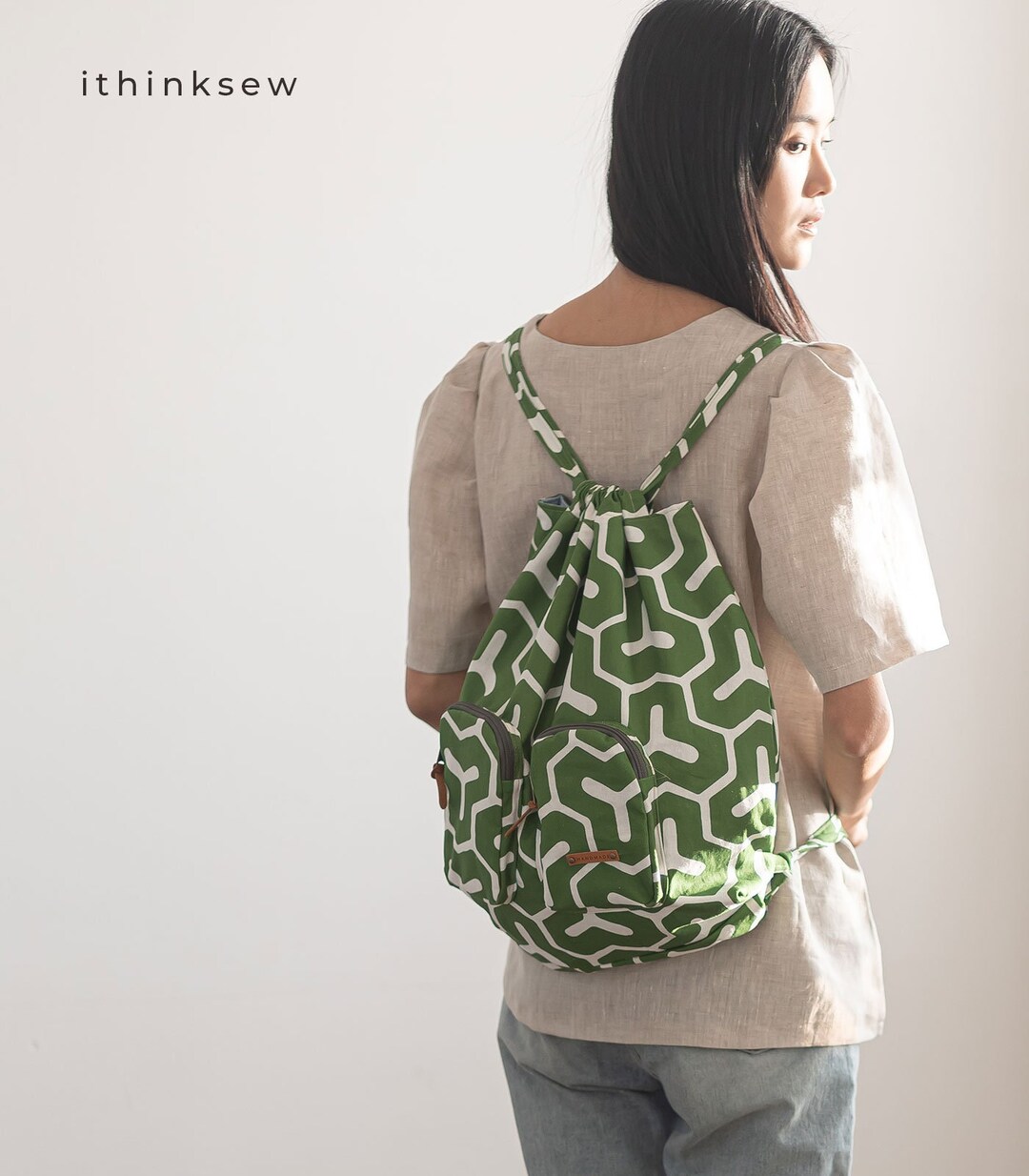 Darryl Drawstring Backpack PDF Sewing Pattern, Easy Backpack Pattern - Etsy
