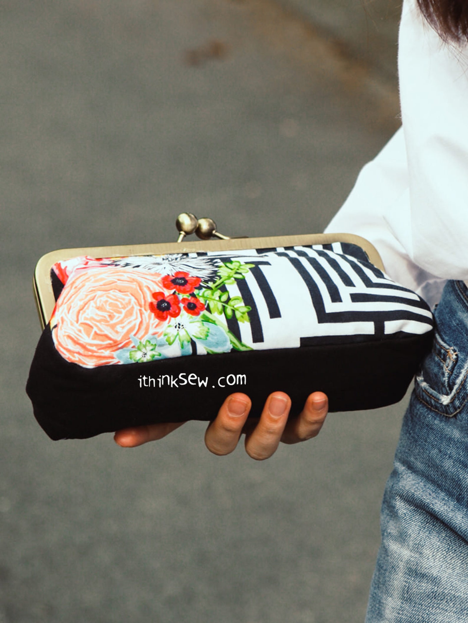 Fatima Metal Clutch PDF Sewing Pattern 2 Kinds 1233 | Etsy