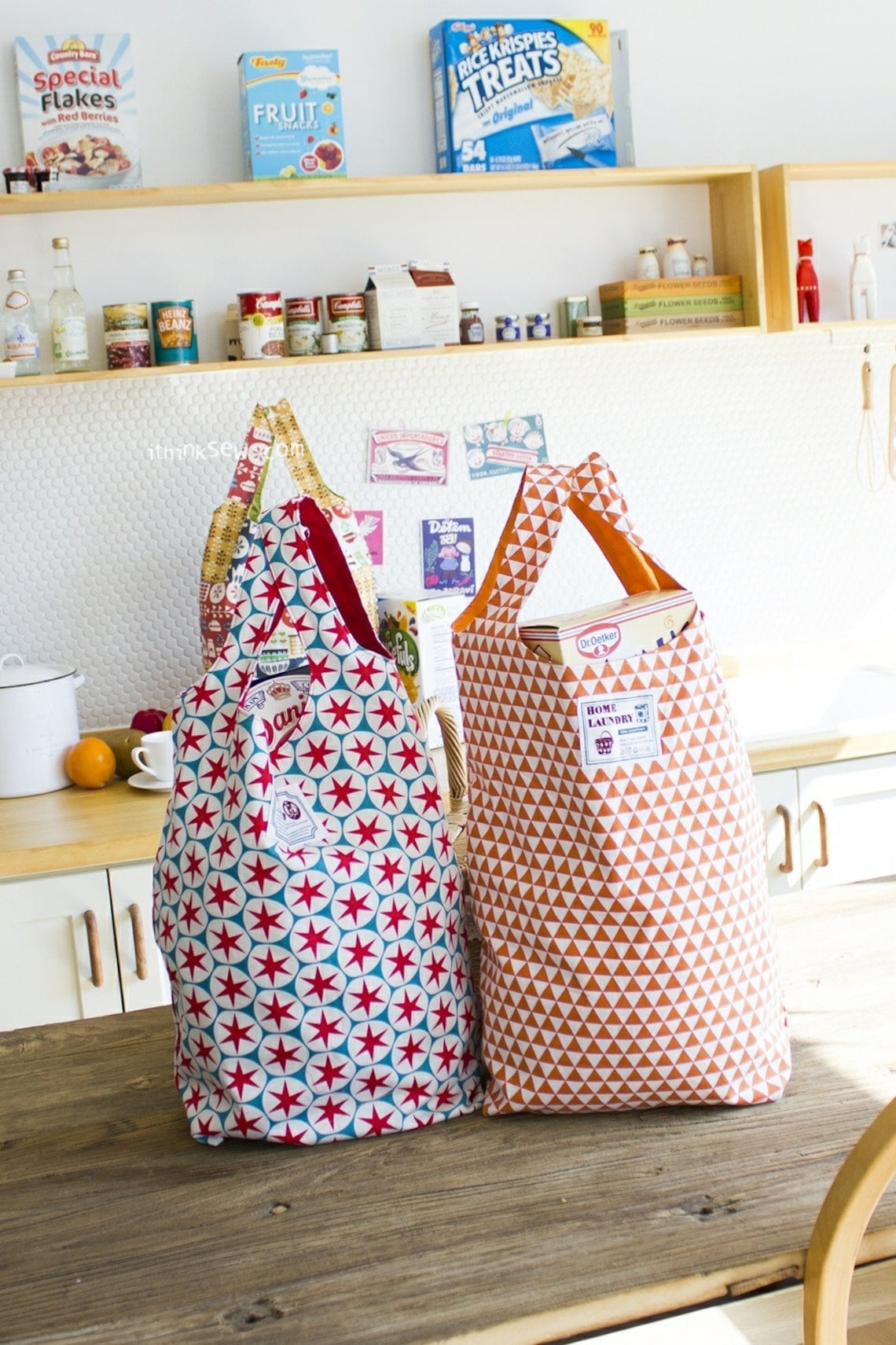 Vanessa Market Bag PDF Sewing Pattern Simple Bag Shopping - Etsy