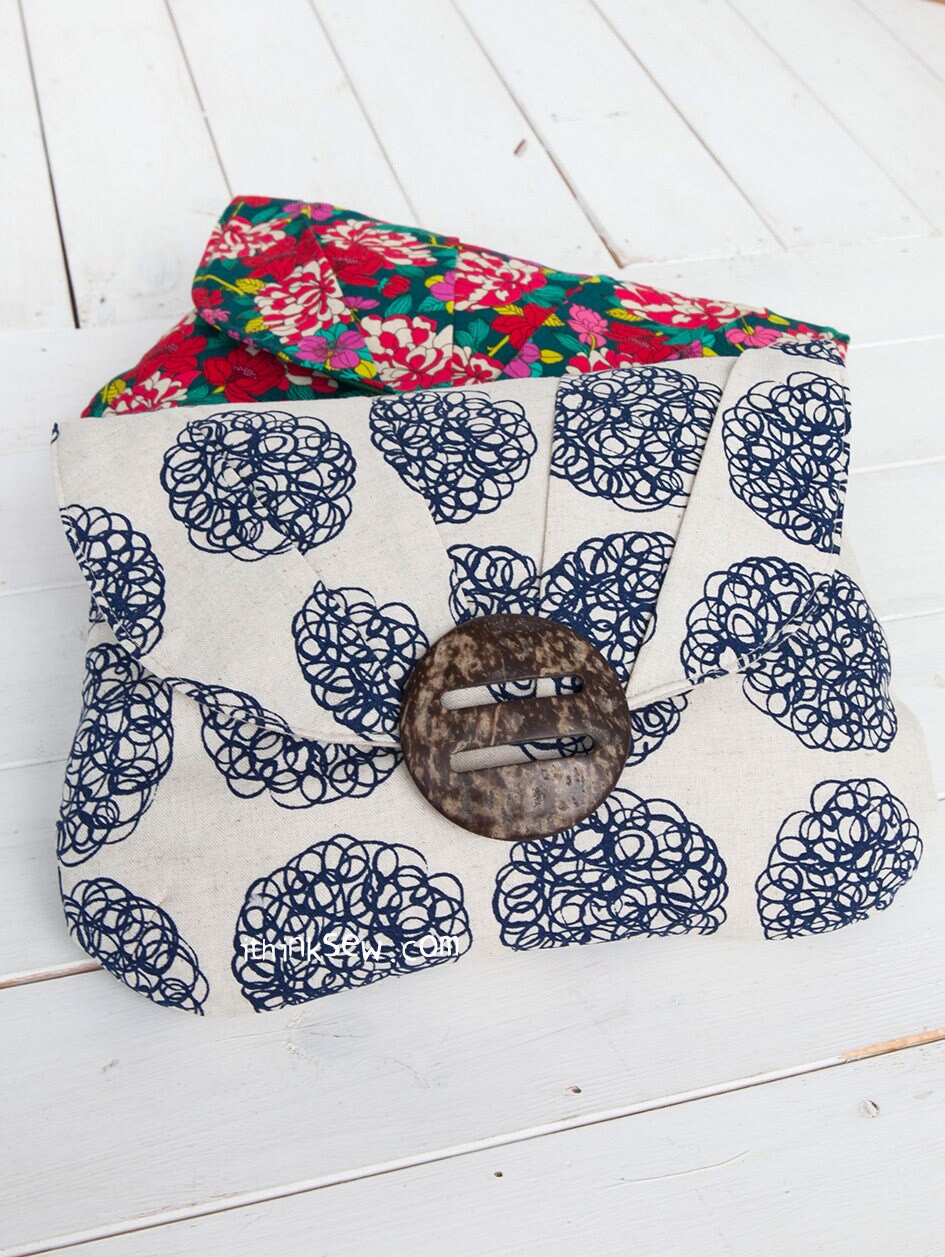 Clarise Clutch PDF Sewing Pattern, Clutch Bag, Easy Sewing Pattern - Etsy
