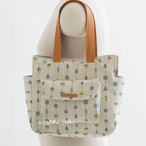 Lola Tote Bag PDF Sewing Pattern - 2 Sizes, Easy Bag Pattern - Etsy