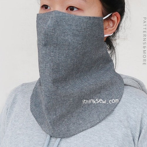 Neck Scarf Mask PDF Sewing Pattern | Etsy