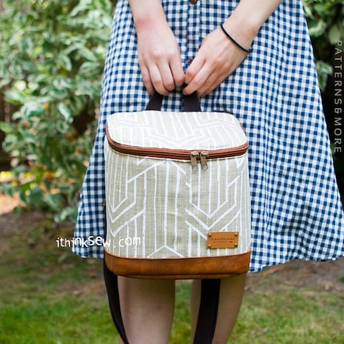 Sewing Pattern Insulated Lunch Bag PDF Tote Bag Sewing - Etsy