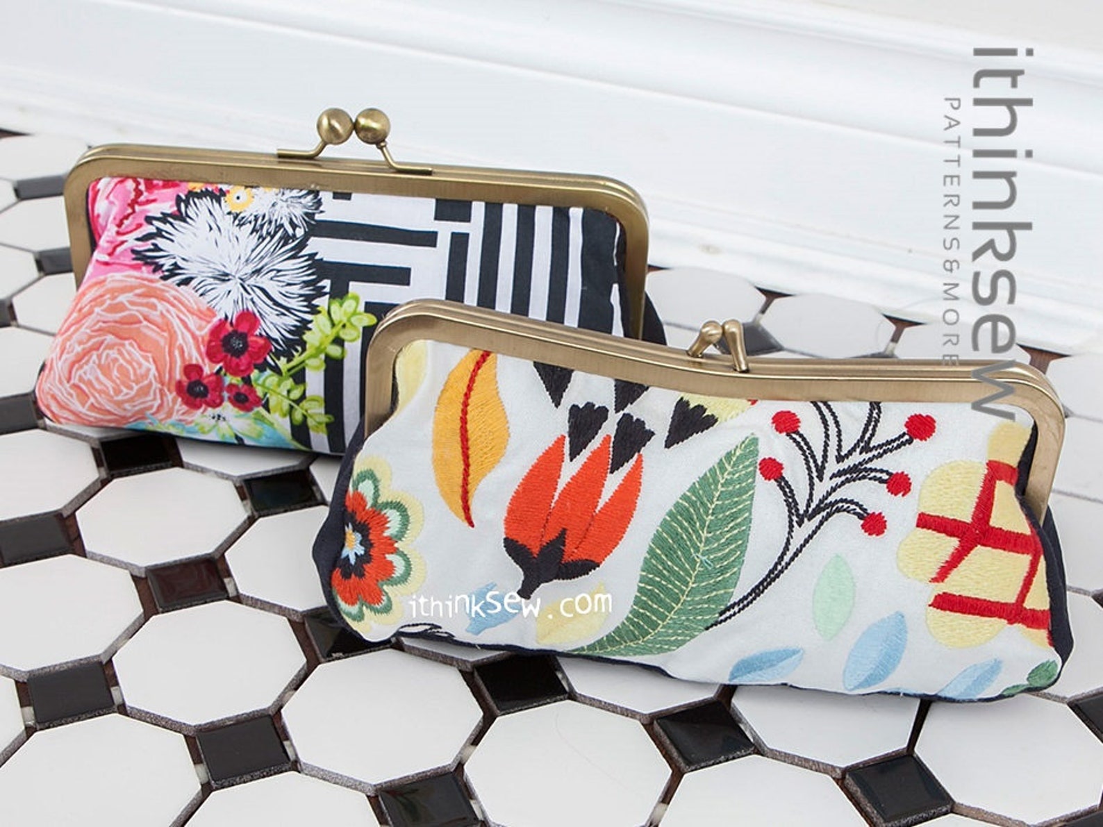 Fatima Metal Clutch PDF Sewing Pattern 2 Kinds 1233 | Etsy