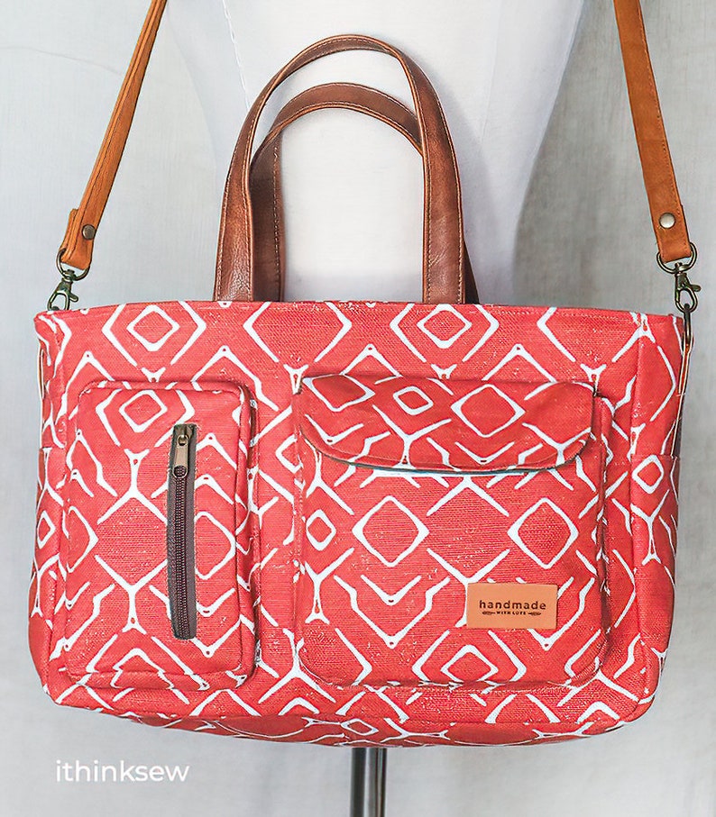 Robbie Bag PDF Sewing Pattern Brief Case Messenger Bag | Etsy Canada