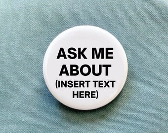 Ask Me About My Hyperfixation Hard Enamel Pin - Etsy