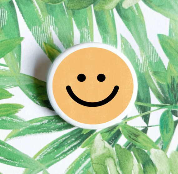 Cute Little Smiley Face 1.25 Pin | Etsy