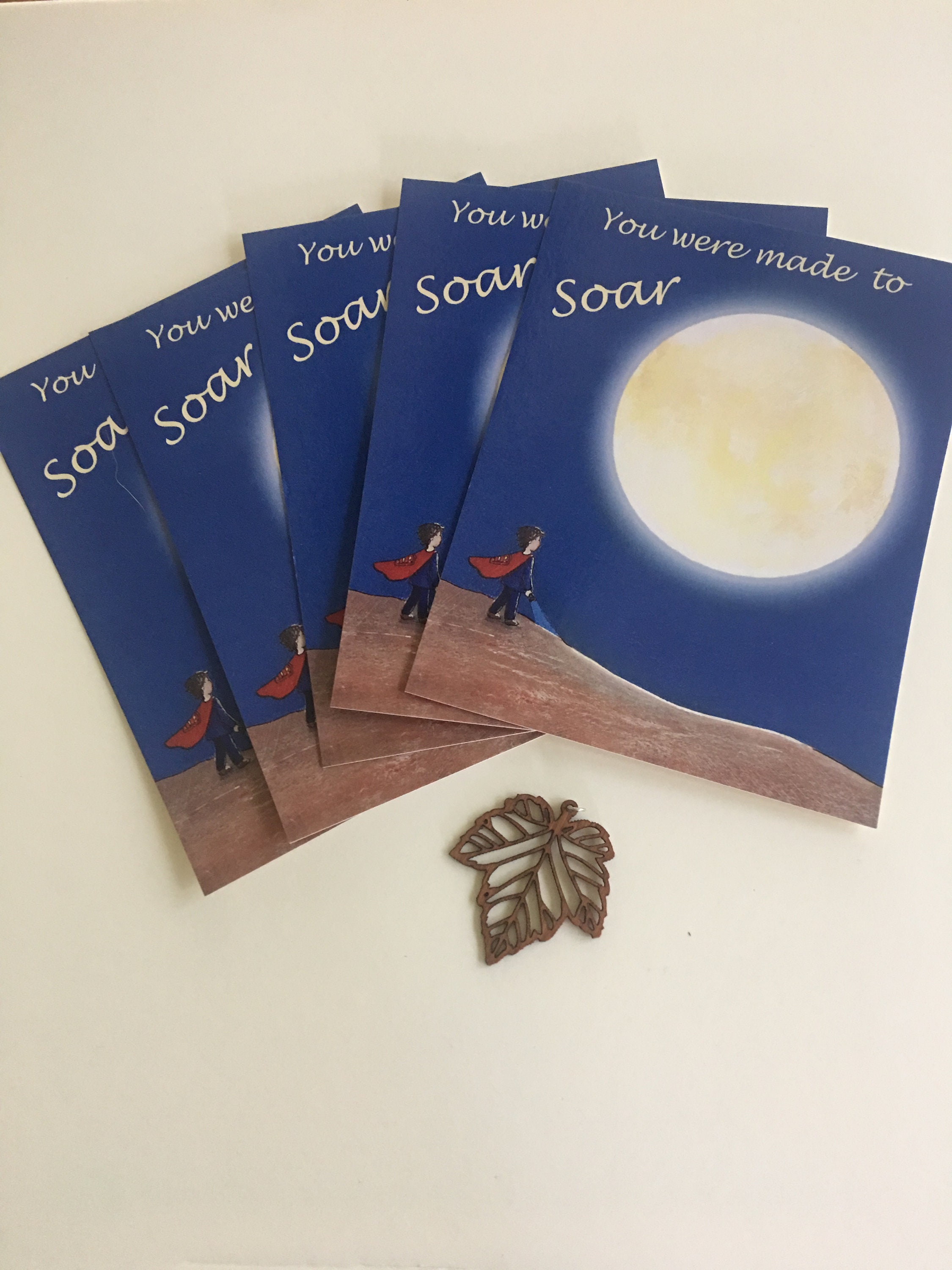Supermoon Superhero Postcard, Encouragement Lunch Cards for Kids ...