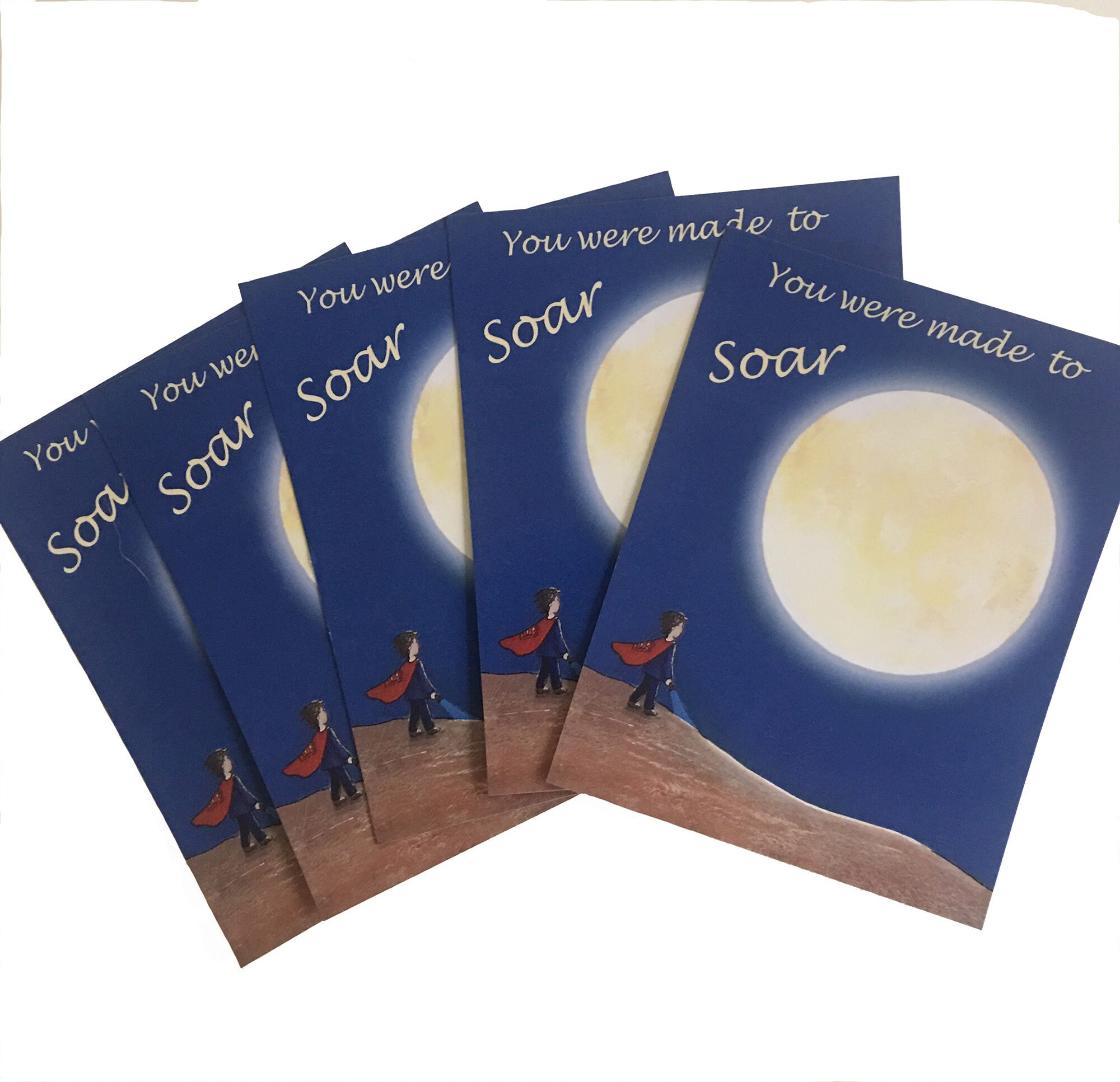 Supermoon Superhero Postcard, Encouragement Lunch Cards for Kids ...