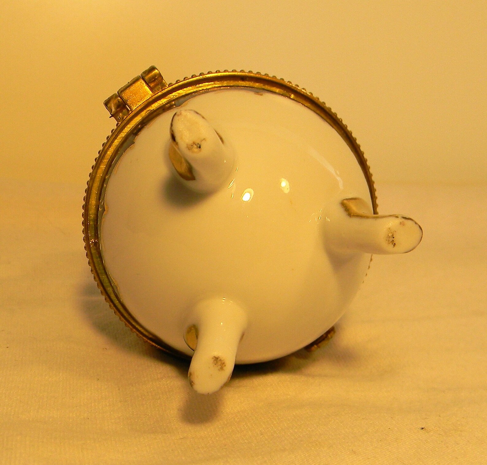 Boîte de babiole articulée en forme doeuf vintage avec des - Etsy France