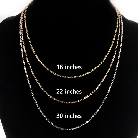 14k Solid Gold Starburst Link Chain Necklace Sparkle - Etsy