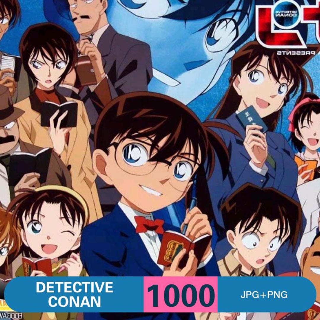 1000 Detective Conan PNG, Detective Conan Keychain Print, Detective ...