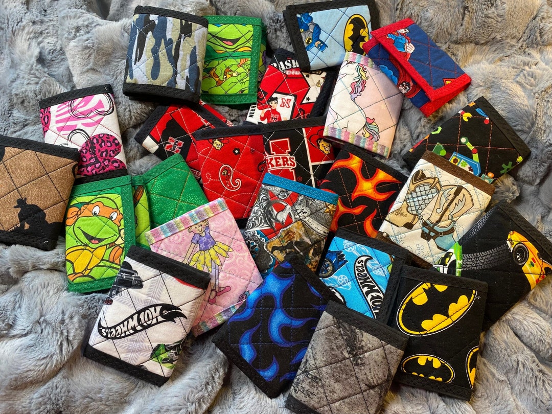 Child Wallet Kids Wallet My First Wallet Toddler Size Trifold Wallets ...