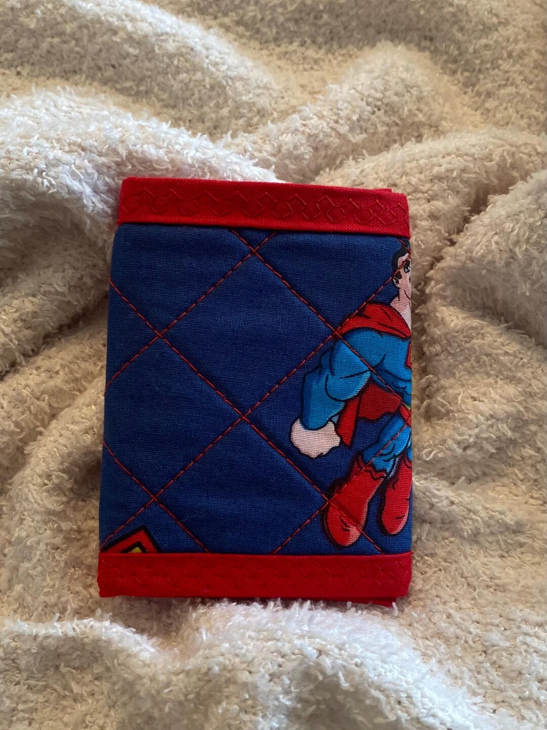 Handmade Superman Wallet: Toddler Trifold, First Wallet - Etsy