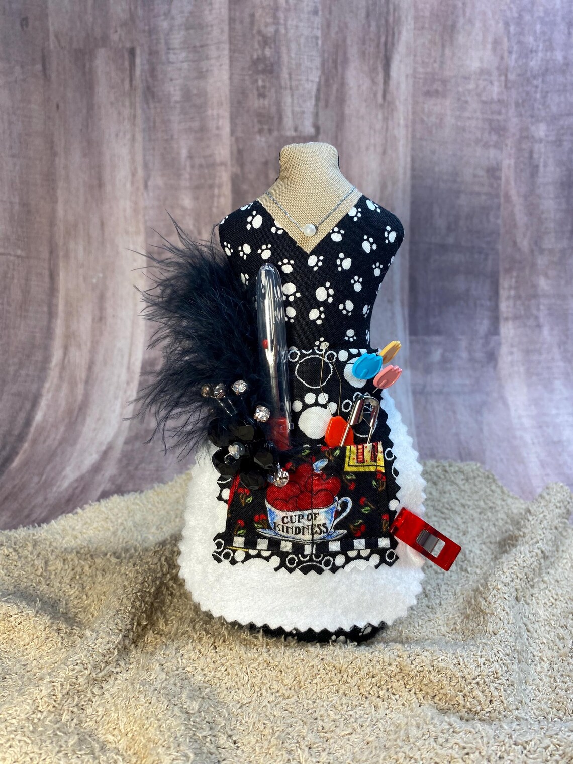 Handmade Dress Form Pin Cushion: Vintage Style Mannequin Decor - Etsy