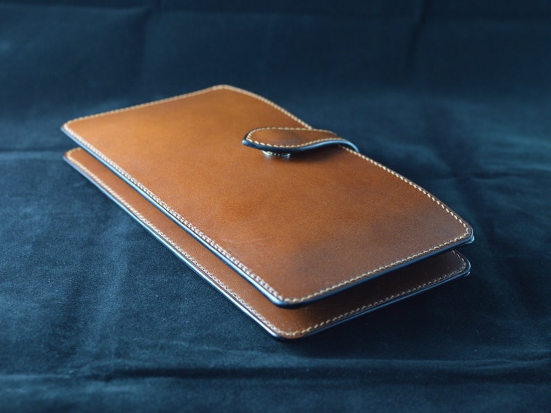 Leather case for two phones double case two phones case two | Etsy