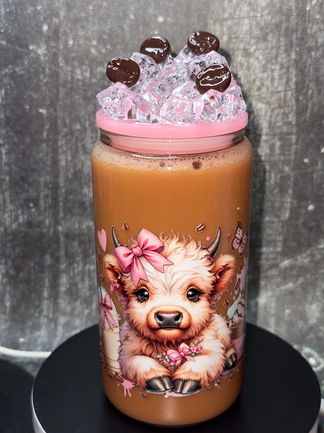 16 Oz Snow Globe Highland Cow Coffee Tumbler. - Etsy