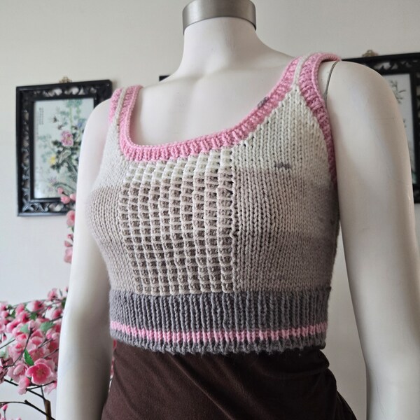 Hand Knit Tank Top - Etsy