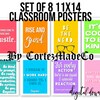 Middle High School Classroom Posters | Digital Download | Rules ...