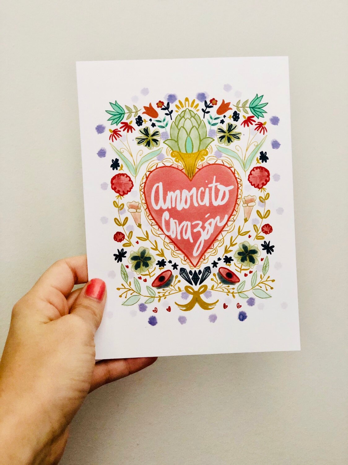 AMORCITO CORAZON Print Card Wall Art Home Decor Dorm - Etsy