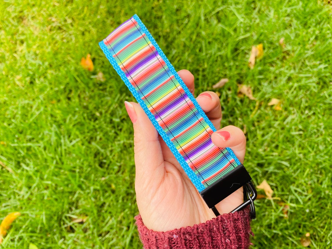 BLUE SERAPE Mexican Key Fob Wristlet | Key Chain | Keys | Latina Key ...