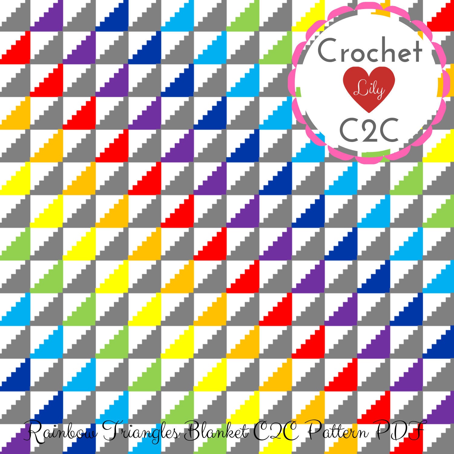 C2C crochet pattern C2C blanket C2C pattern Corner to | Etsy