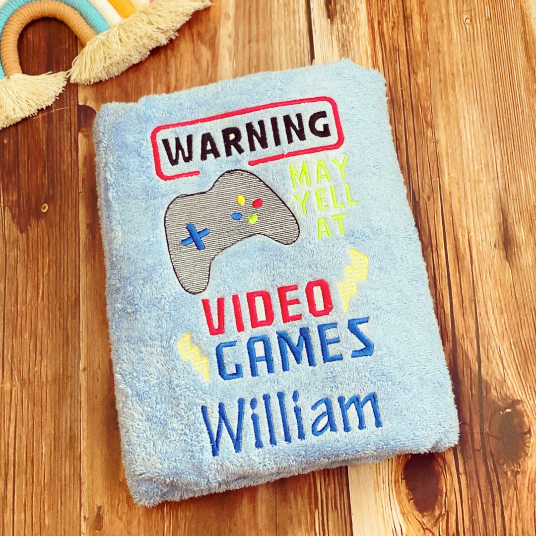 Personalised Boys Towel / Gaming Gift / Personalized Gaming Gift ...