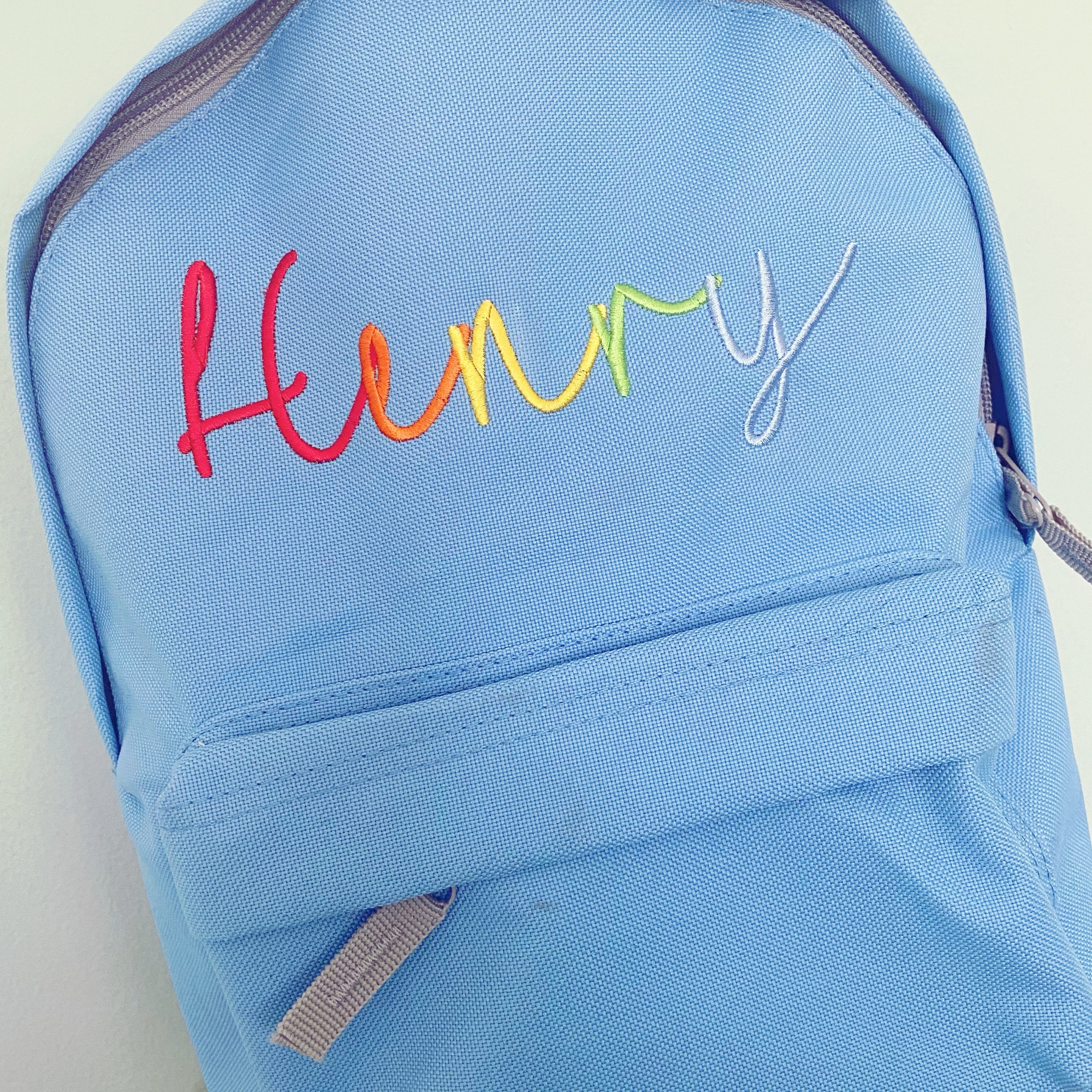 Personalised Rainbow Backpack Rucksack Personalized Bag - Etsy