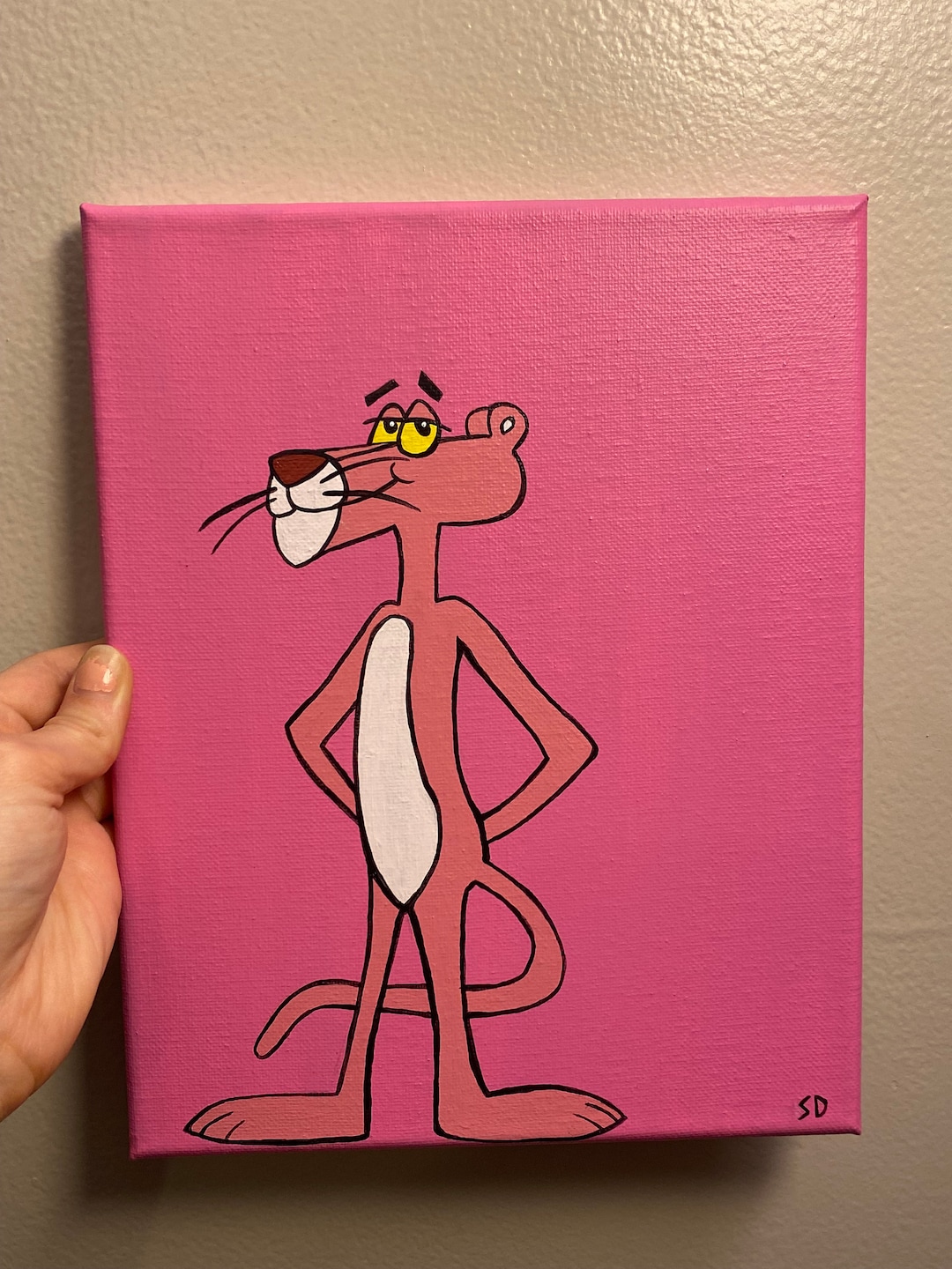 Pink Panther Painting - Etsy