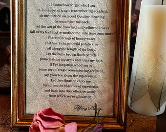 Vintage Framed Poem Kitsch Folk Art Framed Poem February - Etsy