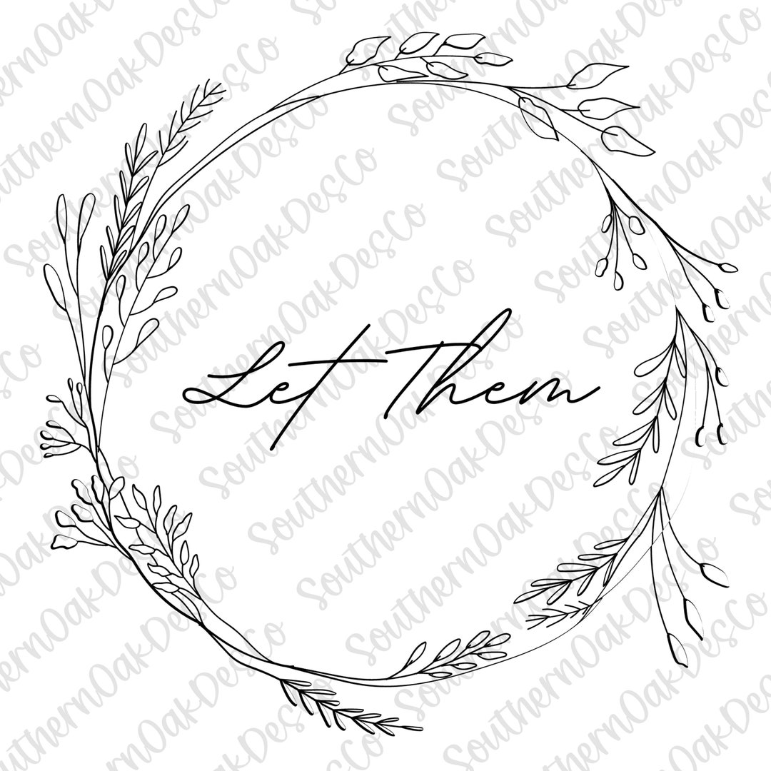 Let Them Digital Download - Etsy