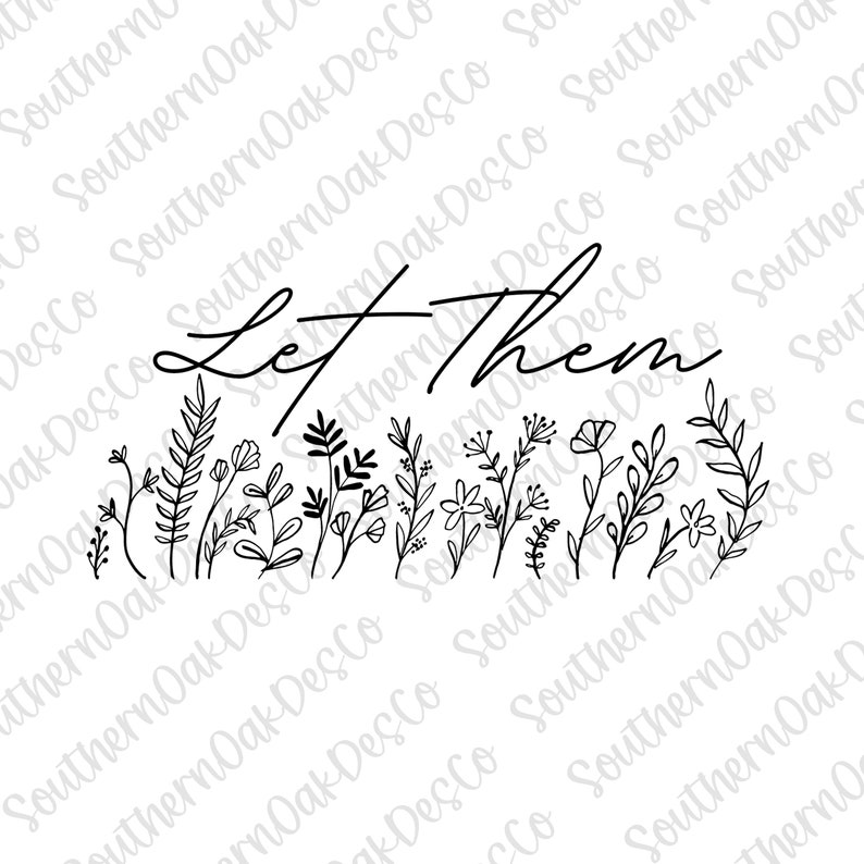 Let Them *digital Download* - Etsy