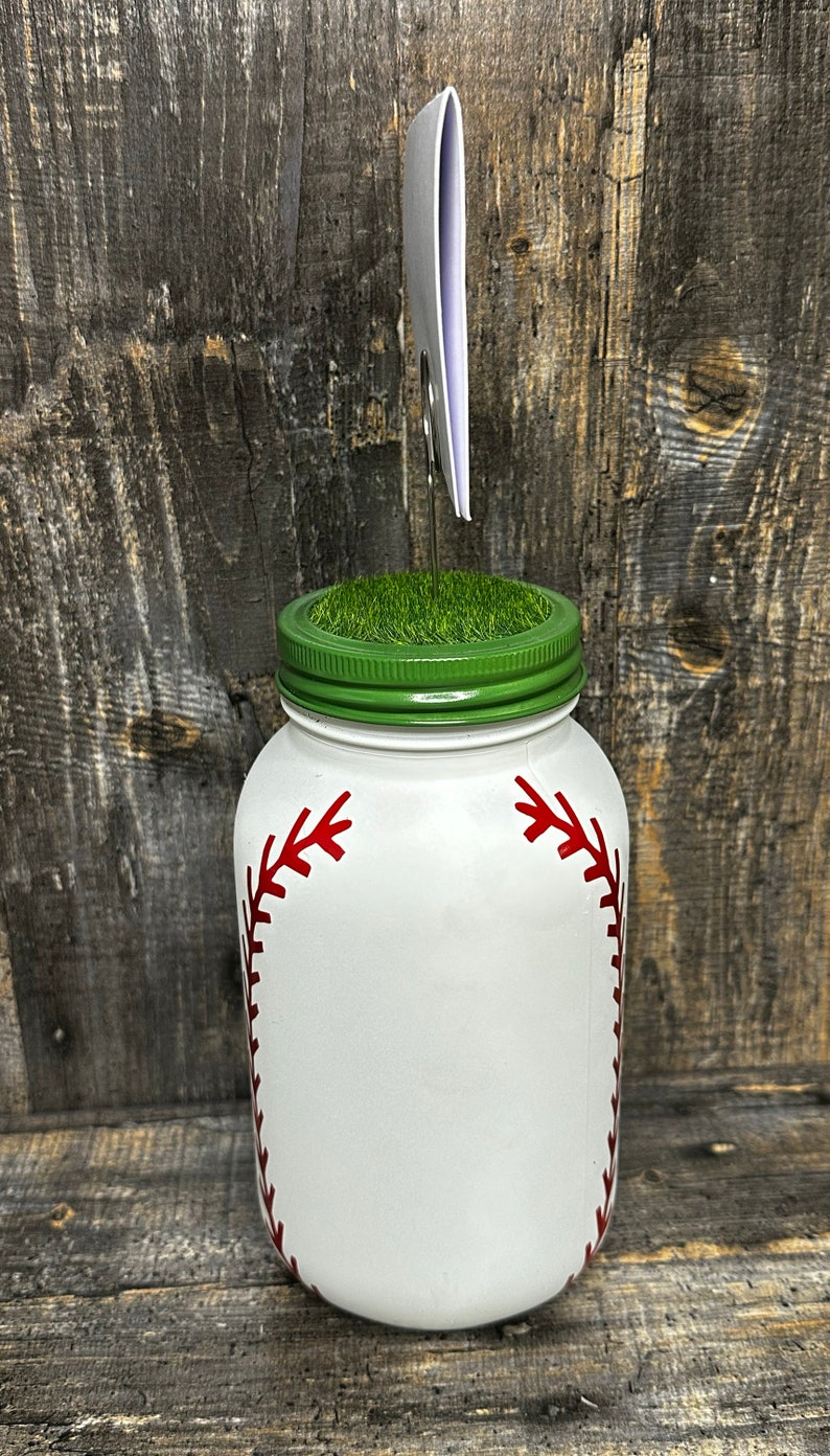 Baseball Mason Jar Centerpieces for Photos/table Numbers - Etsy