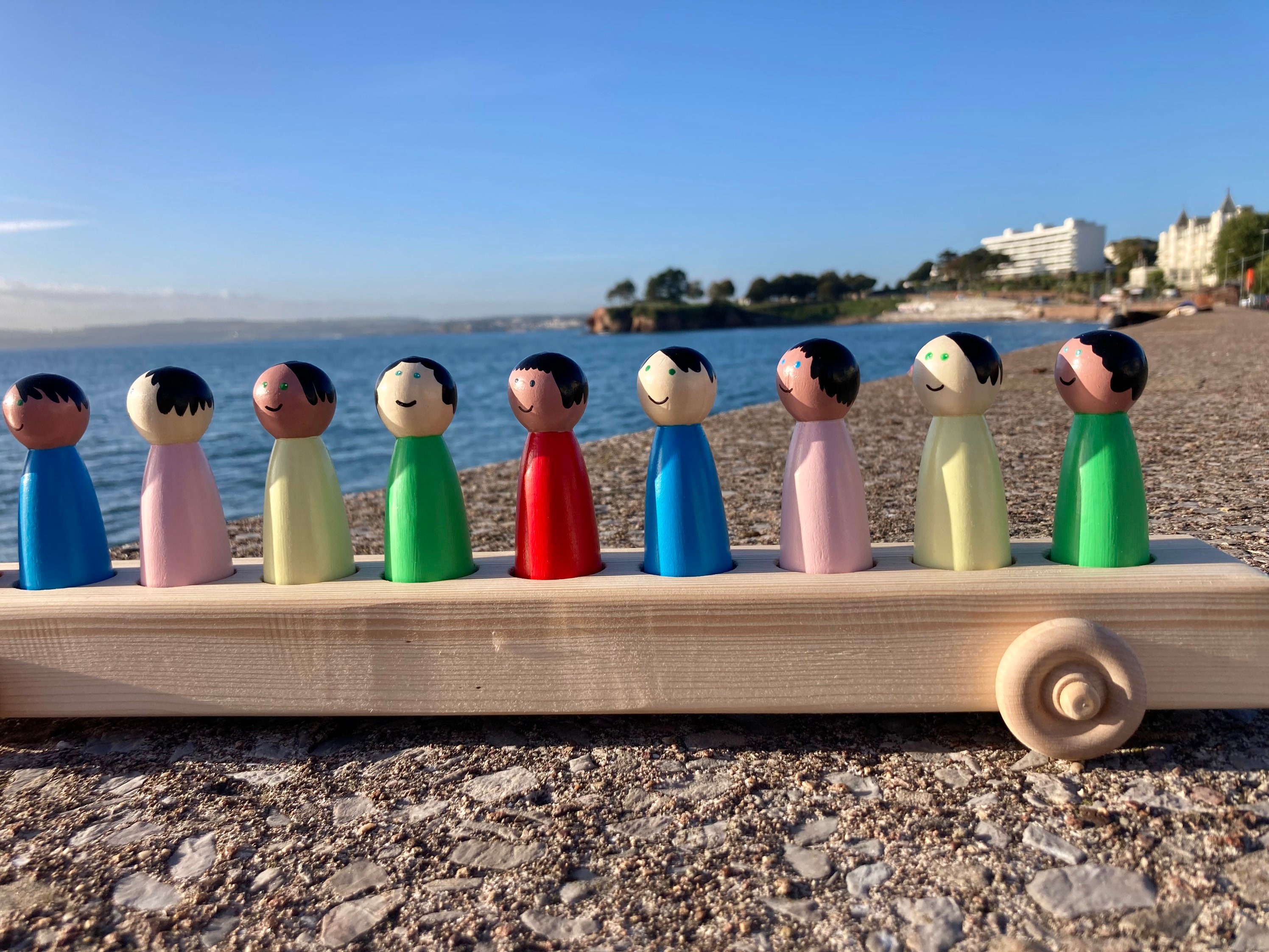 Ten Peg People Wooden Toy as Seen on the BBC Cbeebies - Etsy