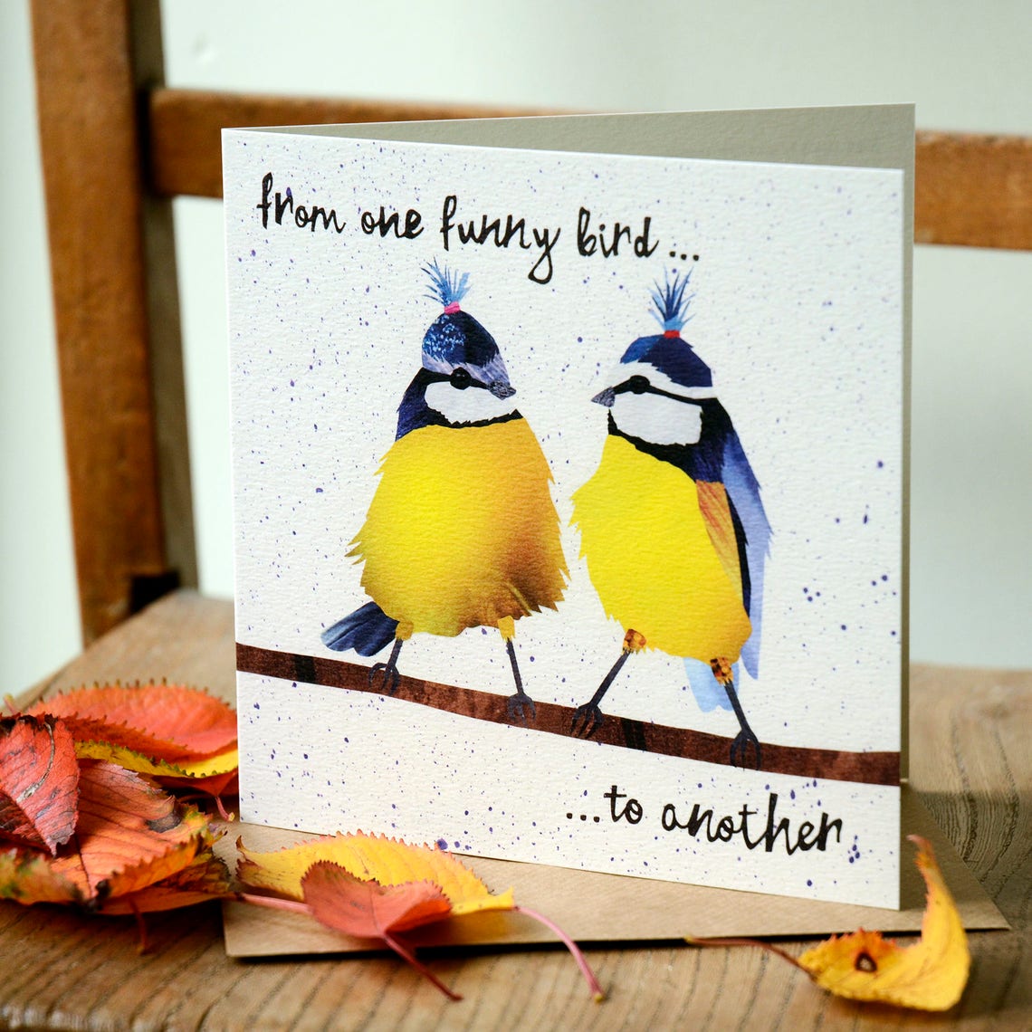 From One Funny Bird to Another Friendship Greetings Card | Etsy