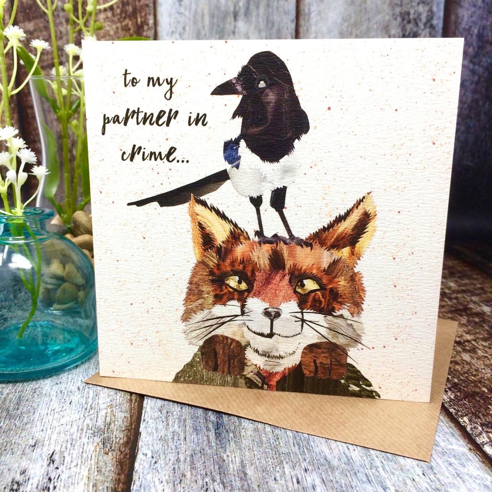 To My Partner in Crime Greetings Card Relationship Card - Etsy
