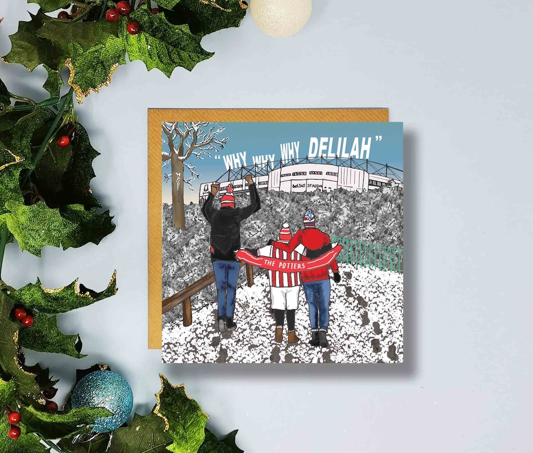 Stoke City FC Christmas Card, Stoke City Christmas Card, Stoke City Fan ...