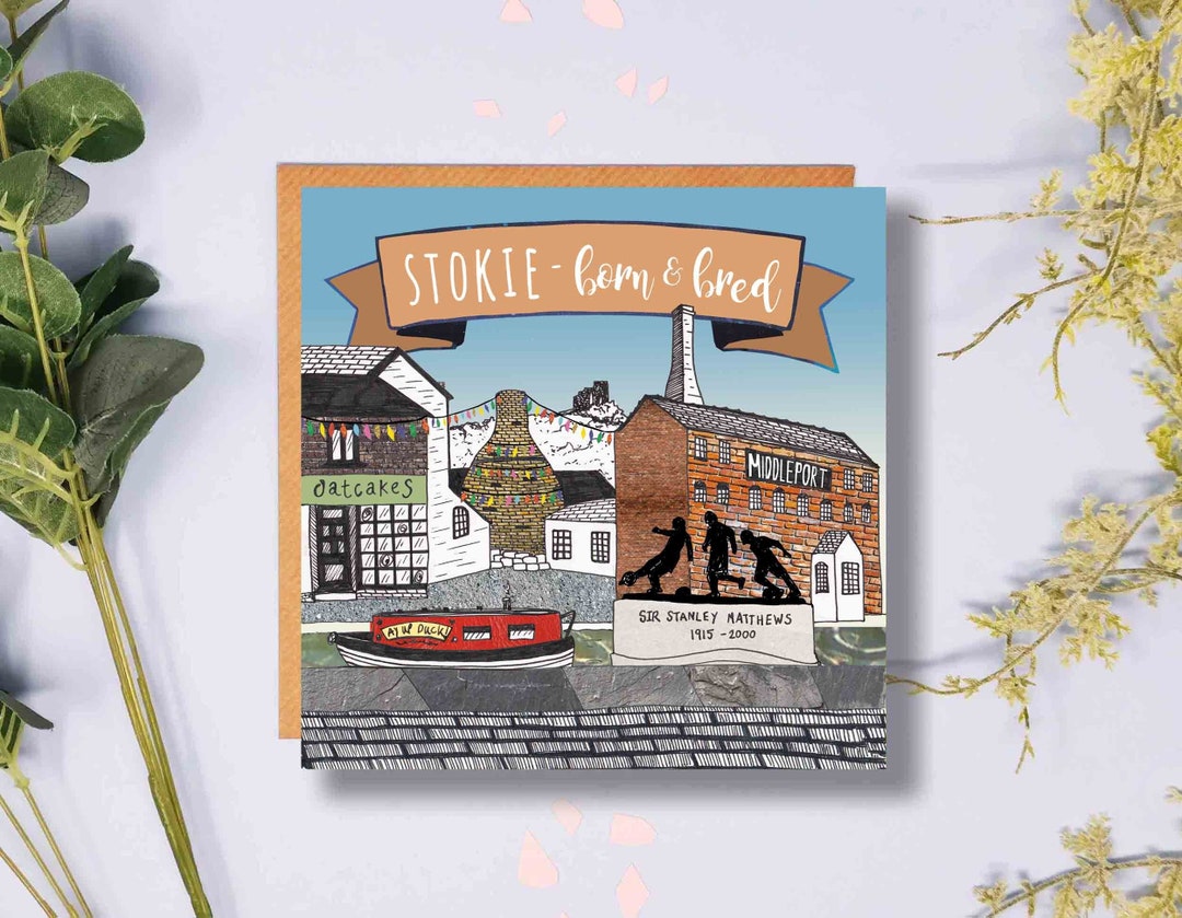 Stokie Born and Bred Card Stoke-on-trent Pot Banks Bottle - Etsy