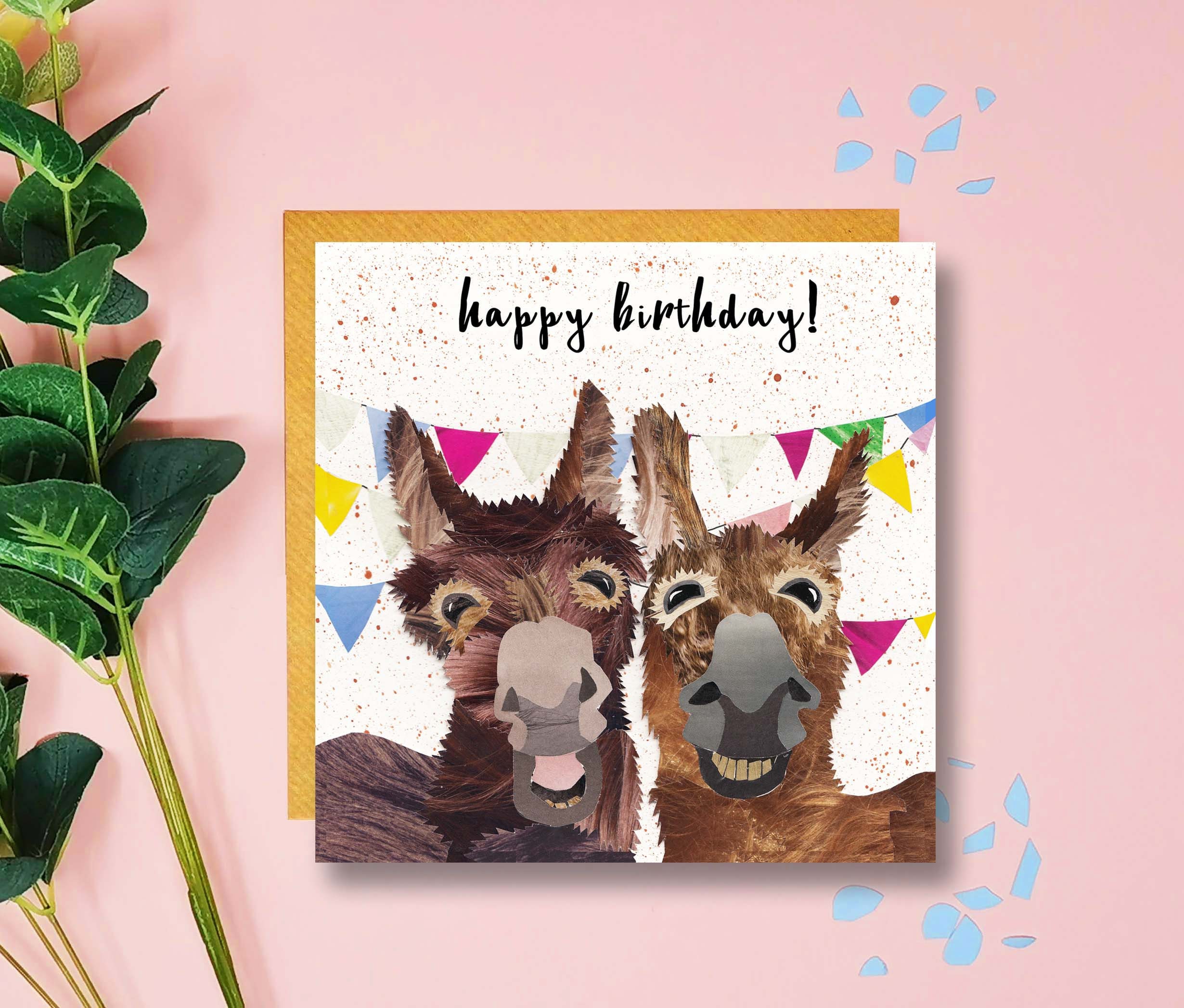 Happy Birthday Donkey Card