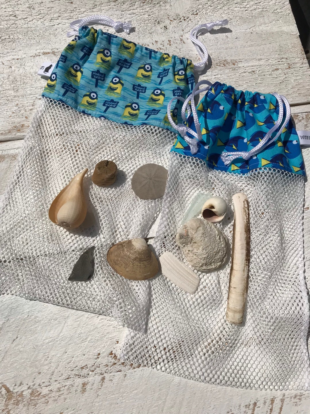 Sea Shell Collecting Bag Drawstring Sea Shell Bag Beach - Etsy.de